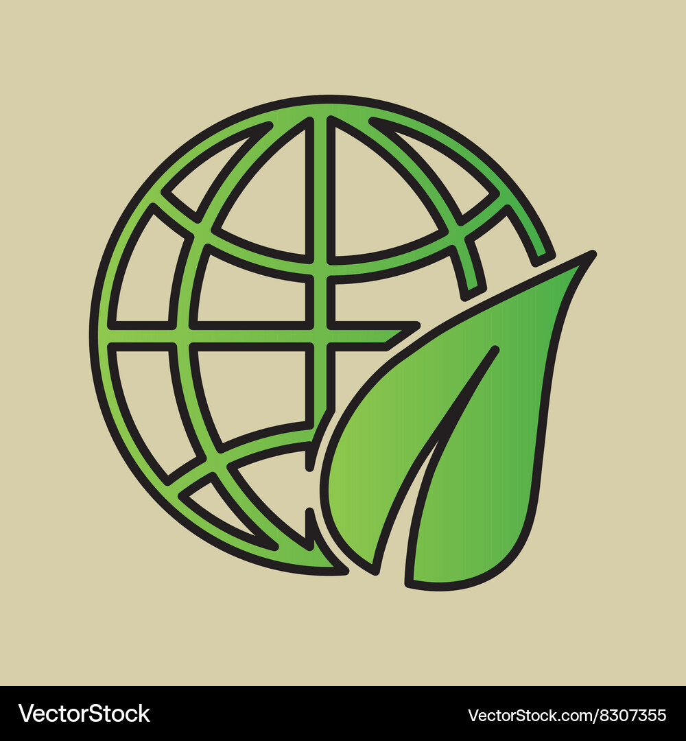 Eco leaf design Royalty Free Vector Image - VectorStock