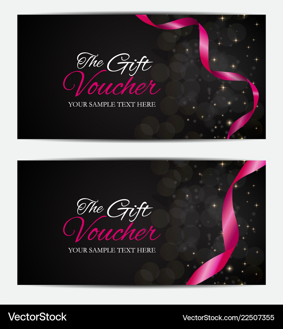 Luxury members gift card template for your Vector Image