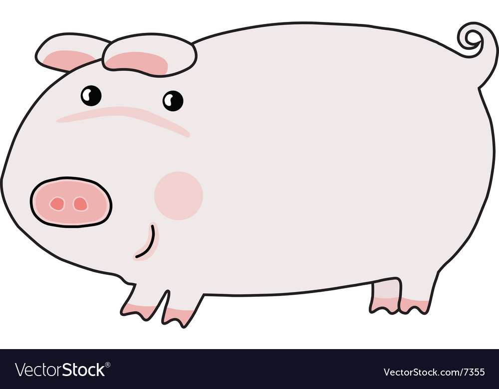 Pig Royalty Free Vector Image - VectorStock