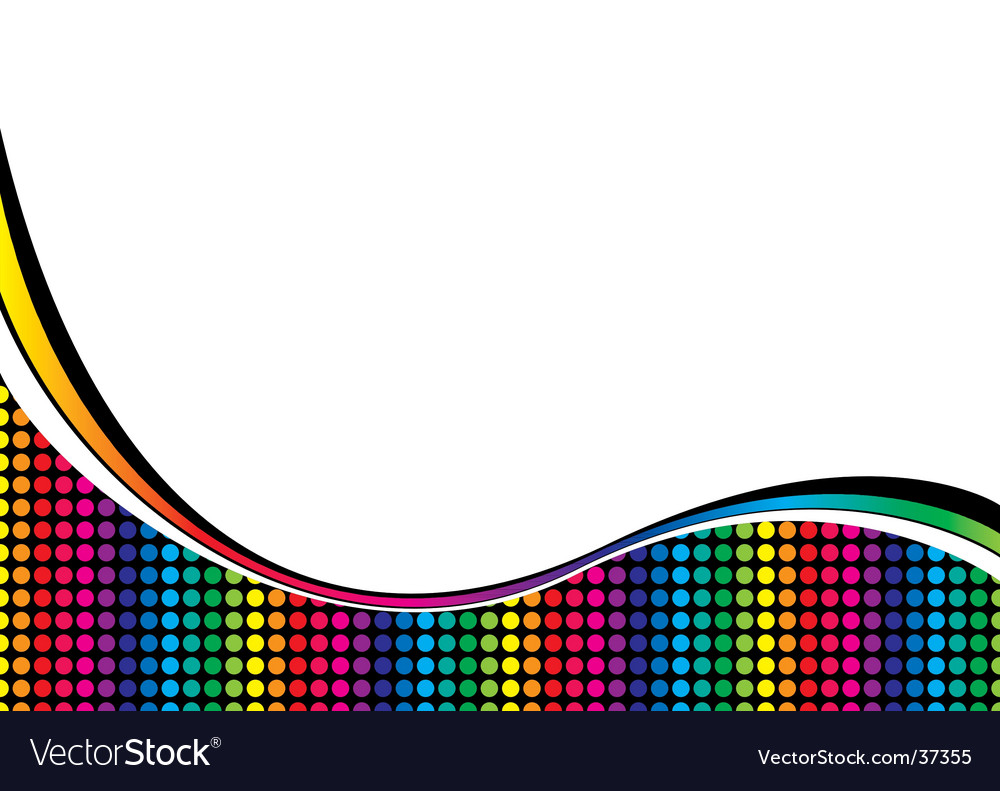 Rainbow curve Royalty Free Vector Image - VectorStock