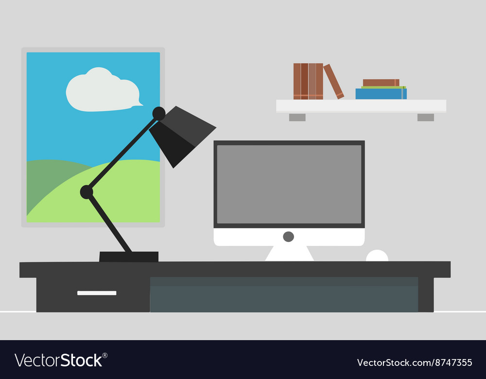 Working space Royalty Free Vector Image - VectorStock