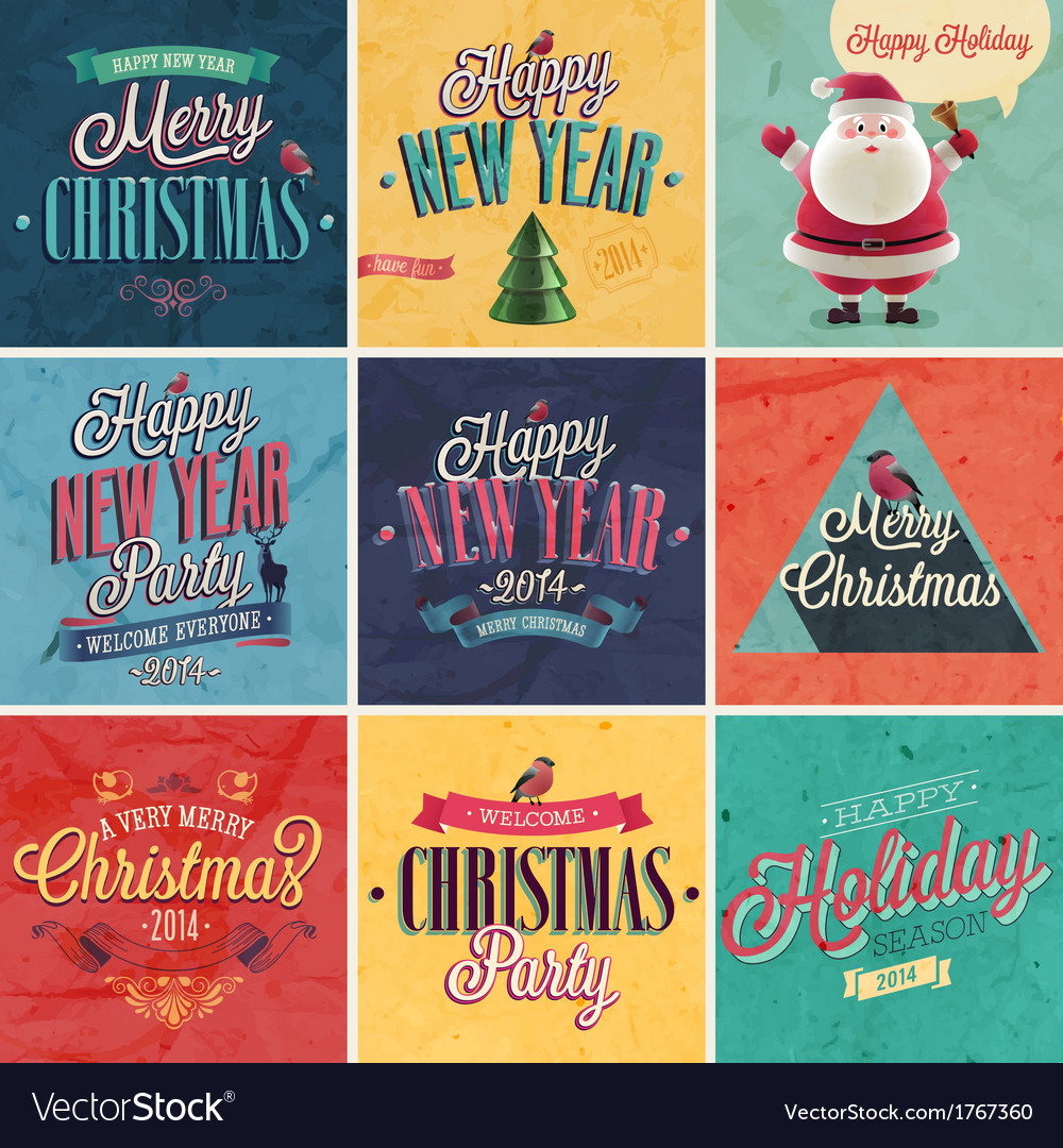 Christmas set Royalty Free Vector Image - VectorStock