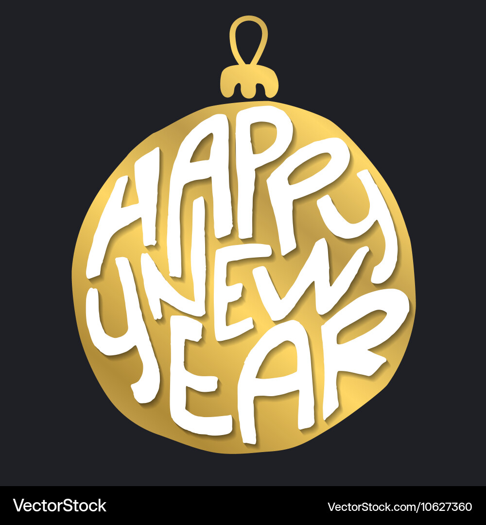 Decorative greeting card with handdrawn lettering Vector Image