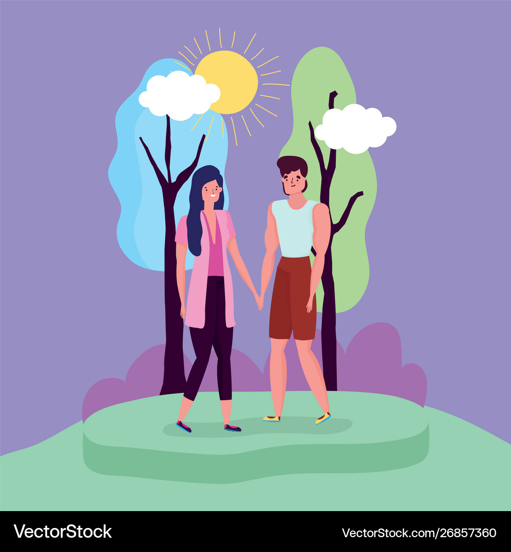 Happy friendship day flat design Royalty Free Vector Image