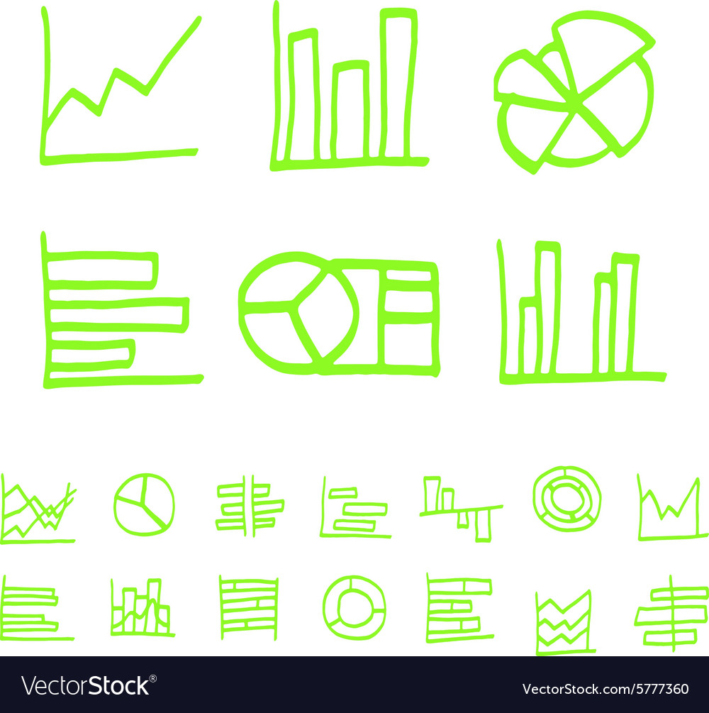 Highlighter elements - hand drawn set Royalty Free Vector