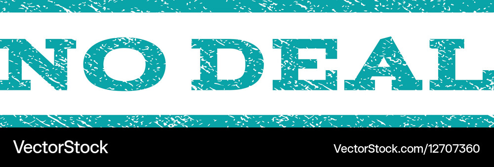 No deal watermark stamp Royalty Free Vector Image