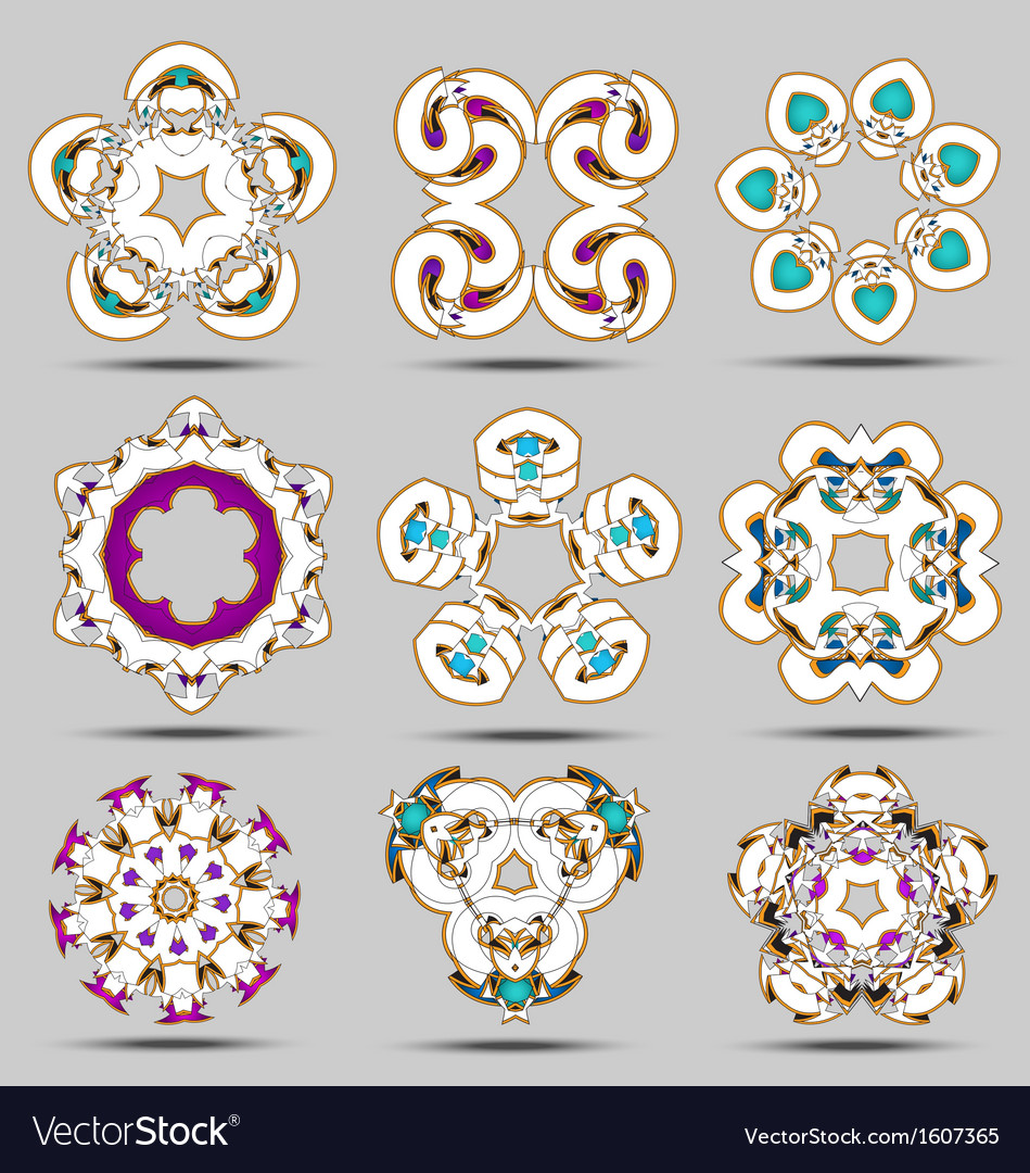 Creative design elements and ornaments Royalty Free Vector