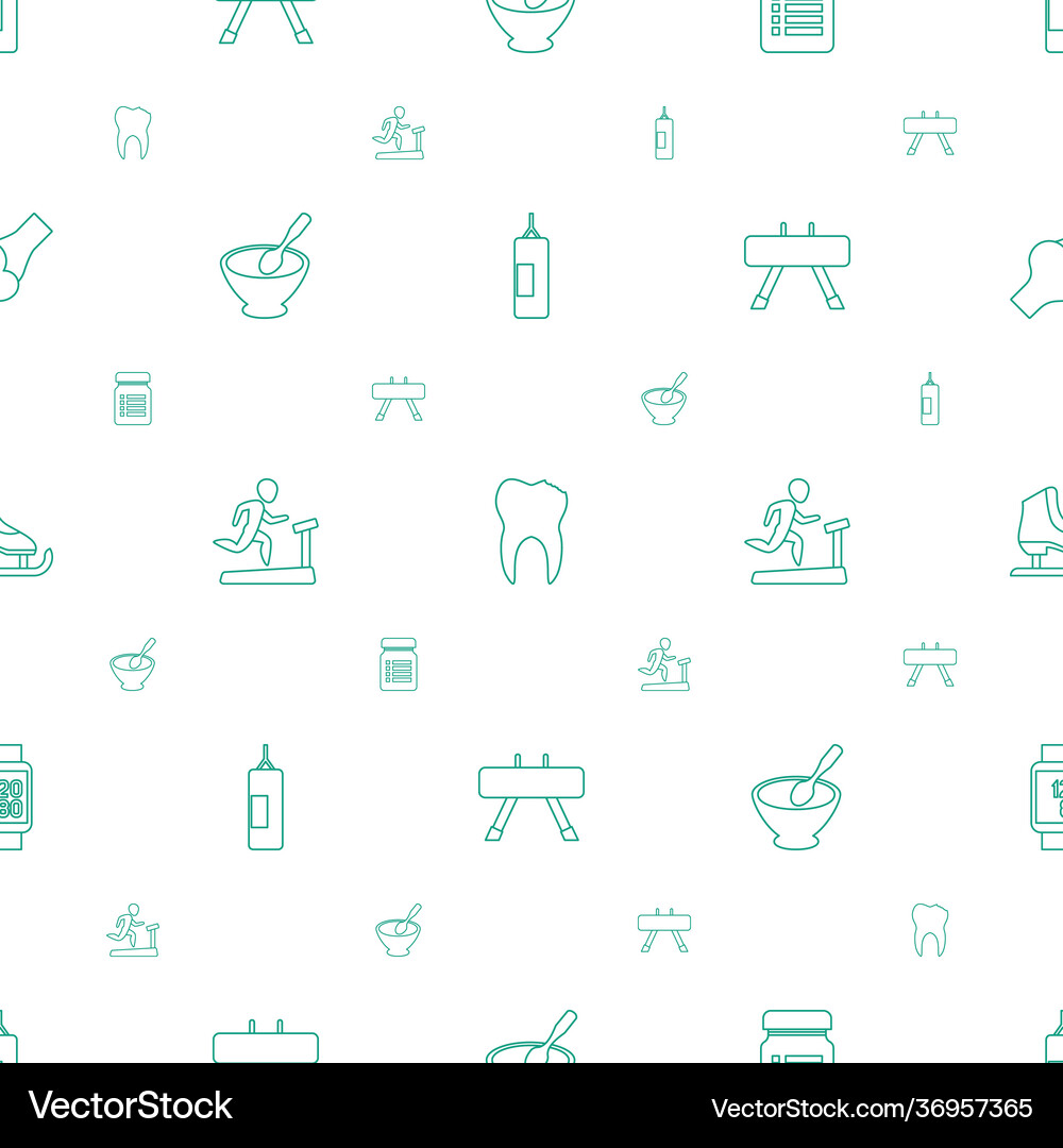Healthy icons pattern seamless white background Vector Image