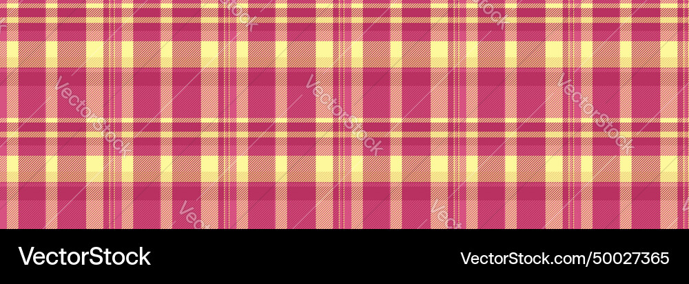 Horizontal check fabric plaid usa seamless Vector Image