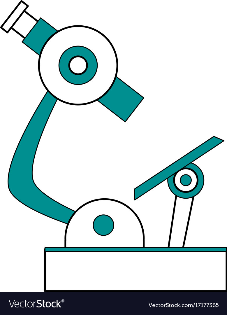 Isolated microscope design Royalty Free Vector Image
