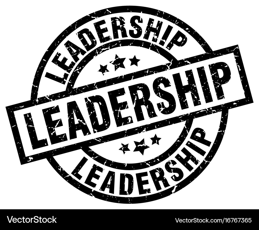 Leadership round grunge black stamp Royalty Free Vector