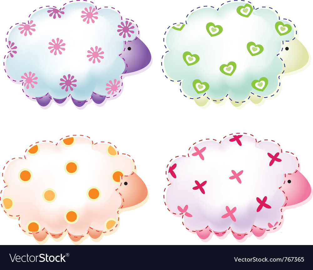 Pattern sheep Royalty Free Vector Image - VectorStock