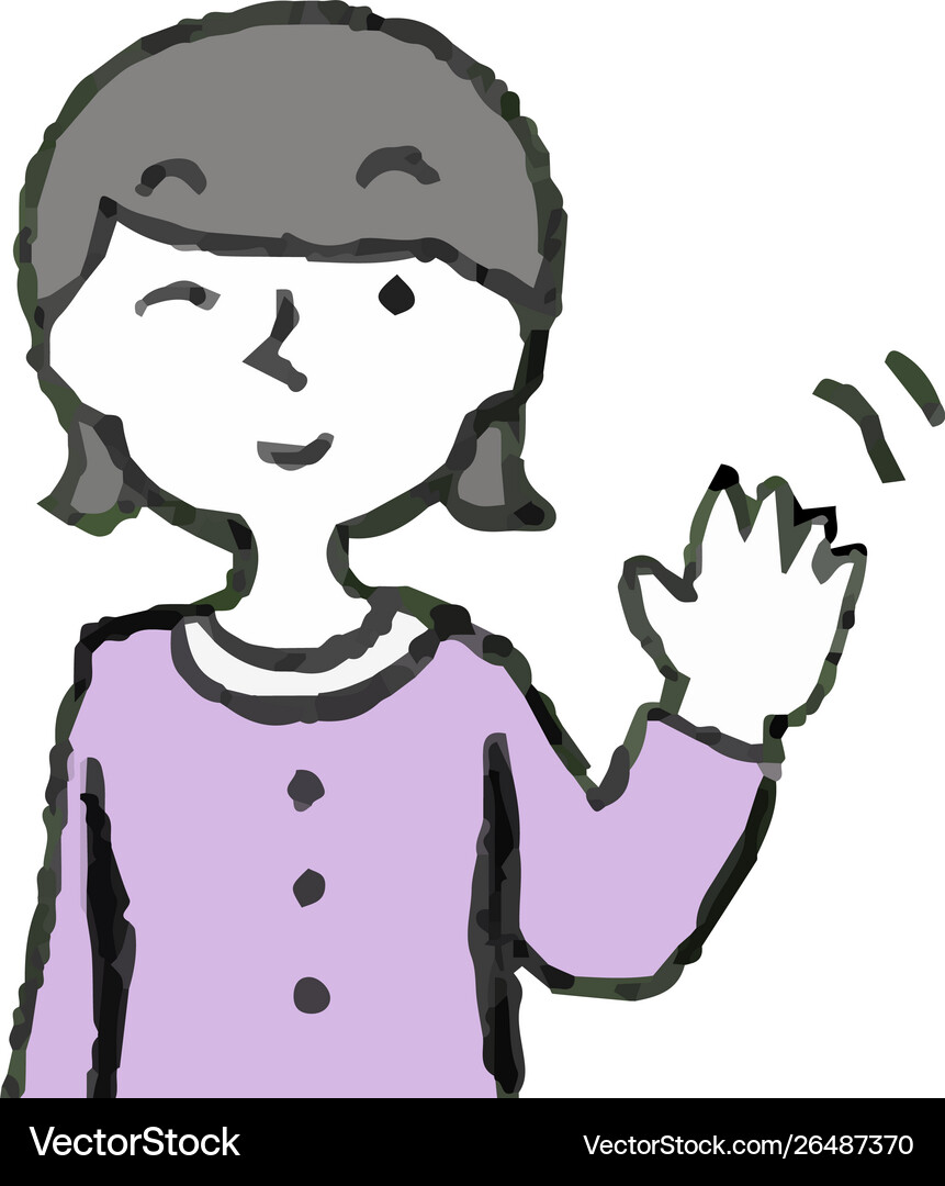 A woman face and pose set 4 Royalty Free Vector Image