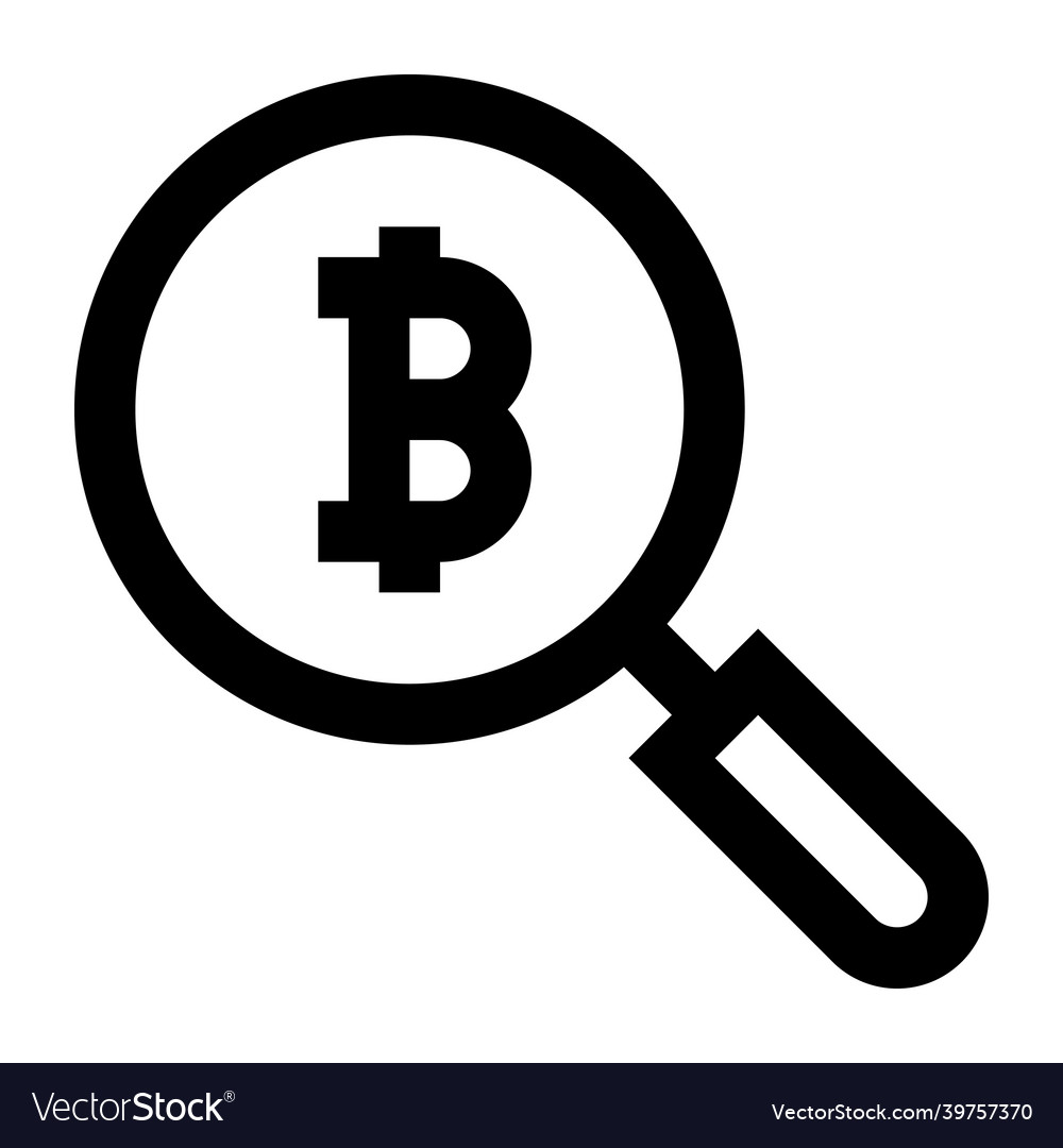 Bitcoin analysis Royalty Free Vector Image - VectorStock