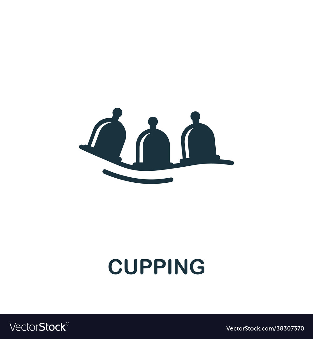 Cupping icon monochrome simple element from Vector Image Cupping icon monochrome simple element from Vector Image