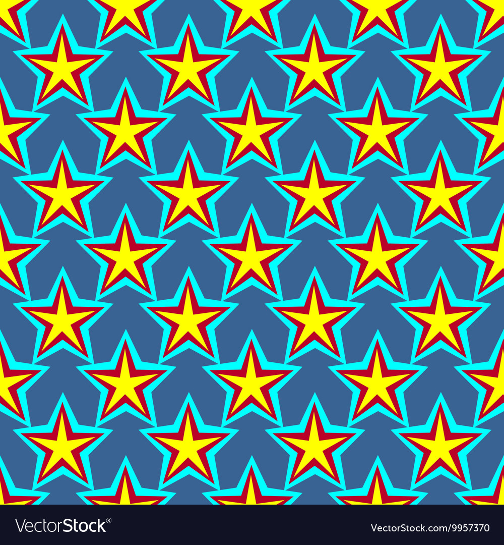 Star geometric seamless pattern 6107 Royalty Free Vector