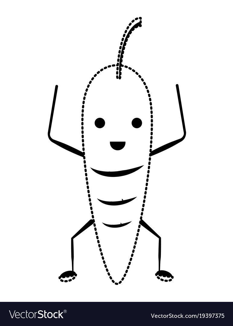 Kawaii carrot icon Royalty Free Vector Image - VectorStock