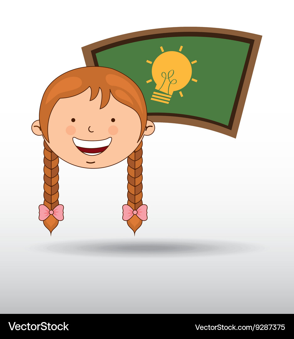 Small students design Royalty Free Vector Image