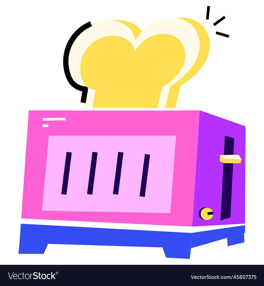 Toaster Royalty Free Vector Image - VectorStock