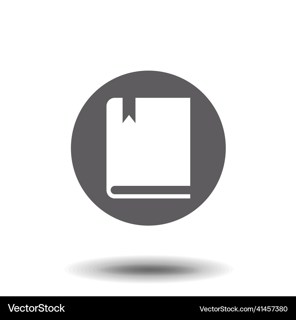 Book icon simple flat symbol pictogram Royalty Free Vector