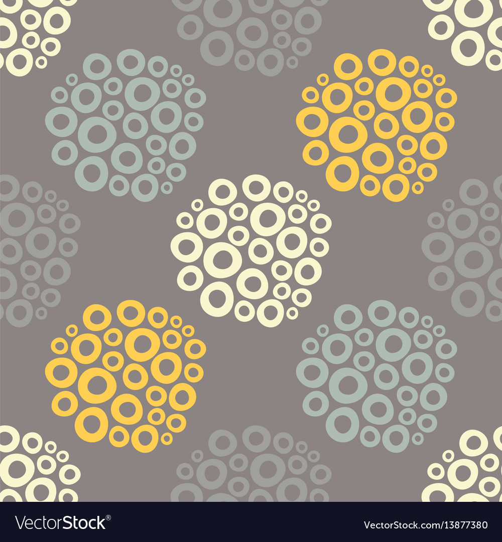 Colorful bubbles seamless pattern background Vector Image