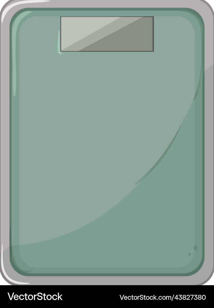 Kitchen weigh scales cartoon Royalty Free Vector Image