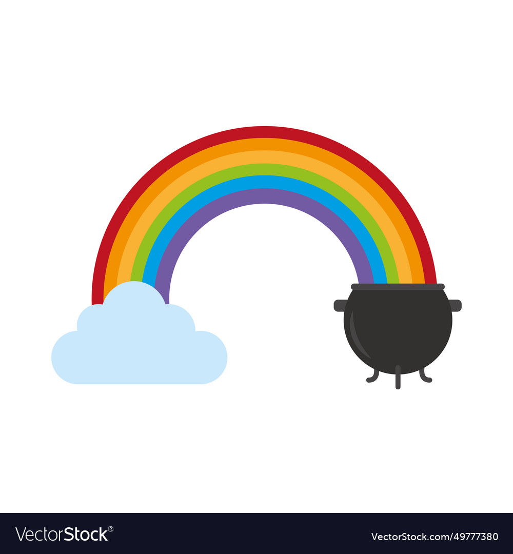 Saint patricks day rainbow Royalty Free Vector Image