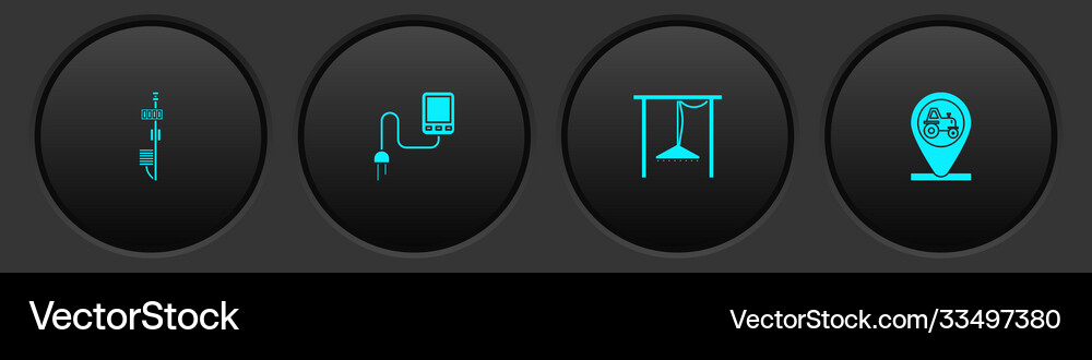 Set standalone sensor sensor automatic Royalty Free Vector