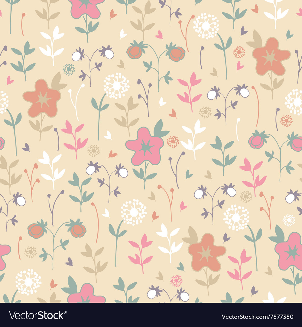 Spring floral pattern Royalty Free Vector Image