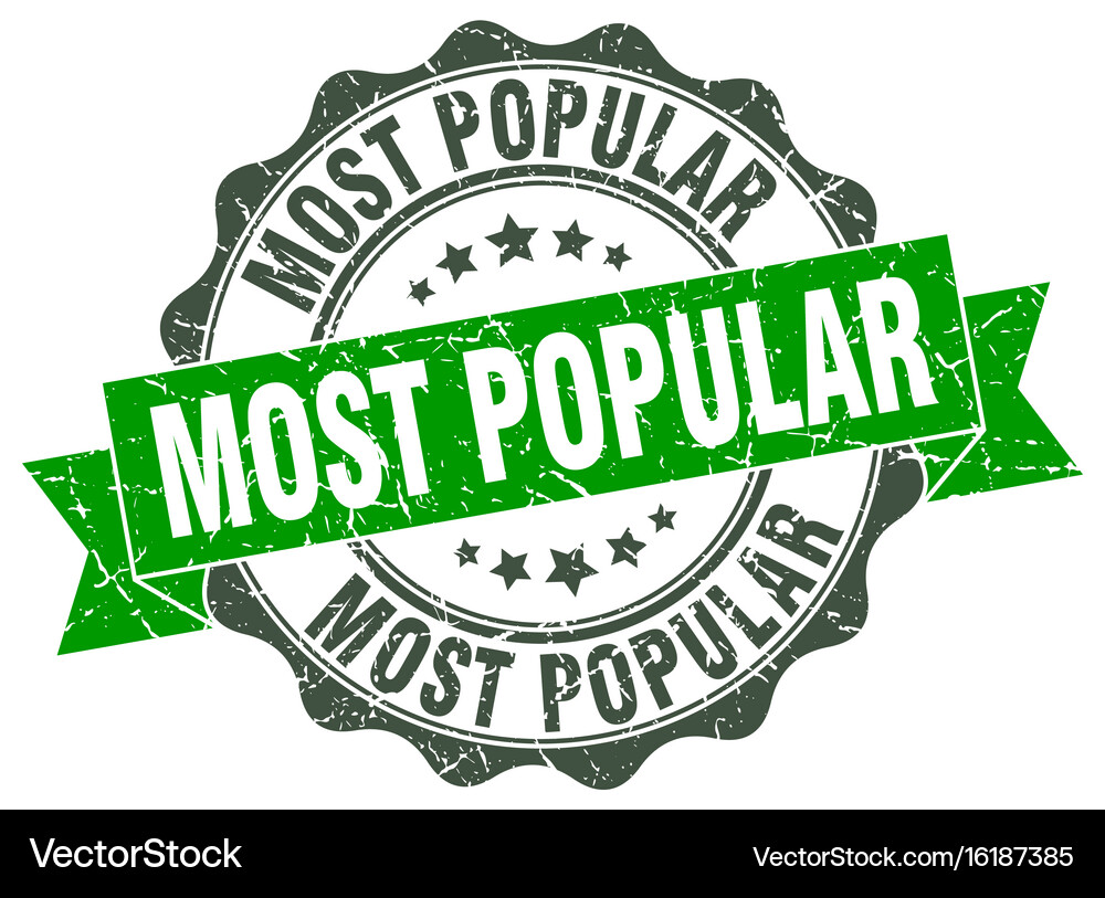 Most popular stamp sign seal Royalty Free Vector Image