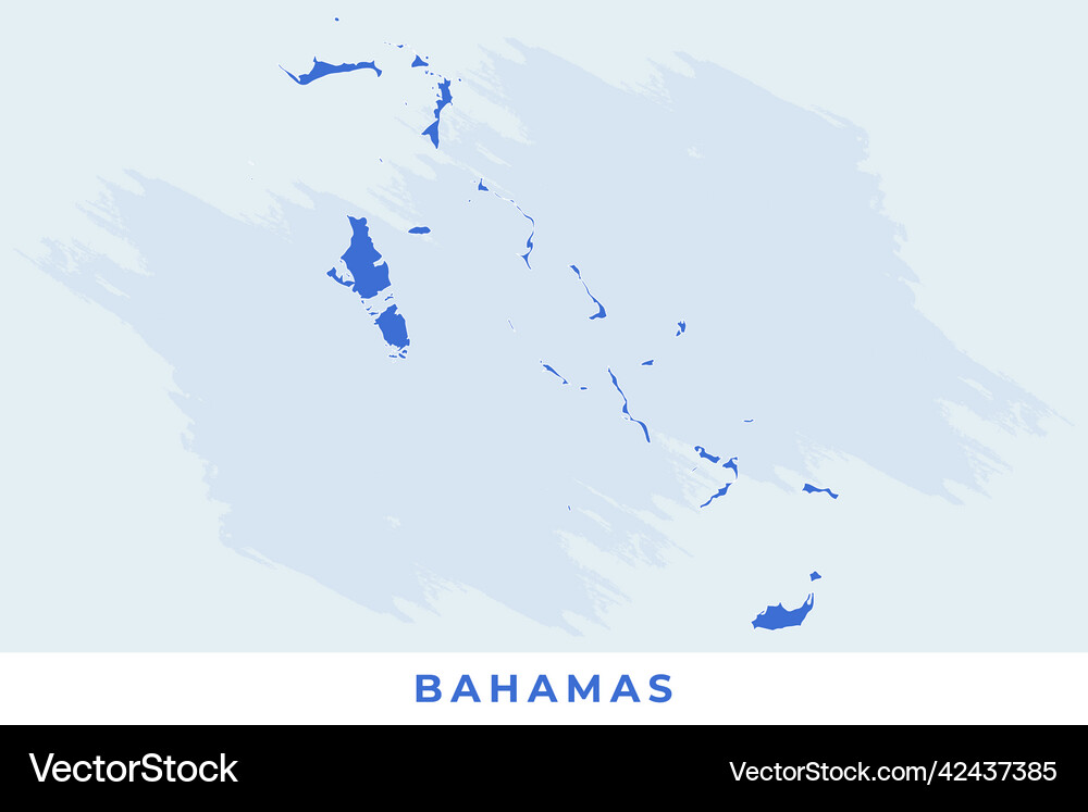 National map of bahamas Royalty Free Vector Image
