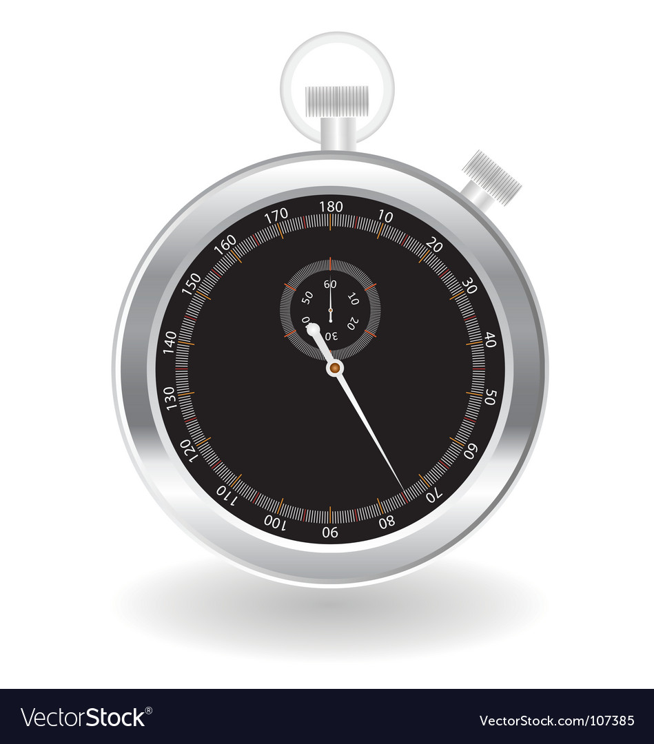 Stopwatch Royalty Free Vector Image - VectorStock