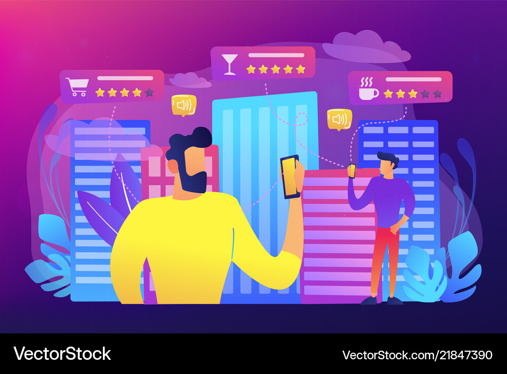 Intelligent services in smart city concept Vector Image