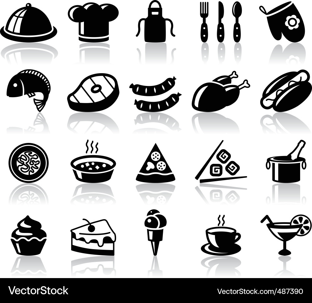 Kitchen and food Royalty Free Vector Image - VectorStock