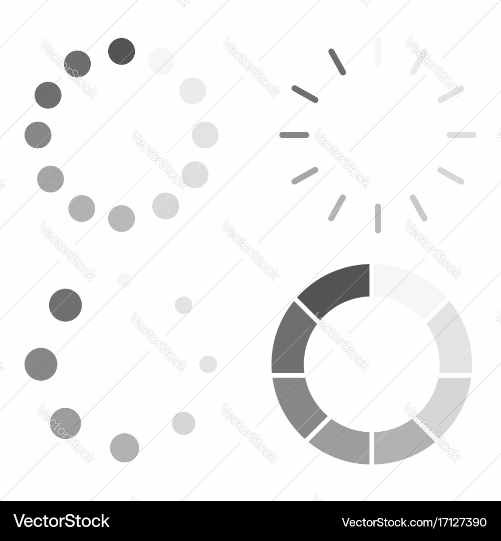 Loading icon set of signs for bar Royalty Free Vector Image