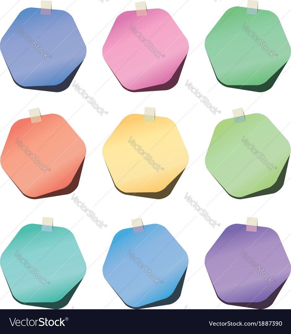 Paper notes Royalty Free Vector Image - VectorStock