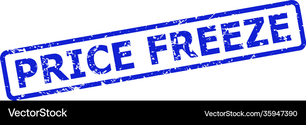 Price freeze watermark with corroded surface Vector Image