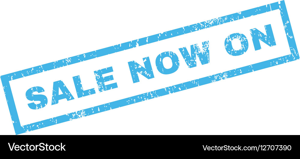 Sale now on rubber stamp Royalty Free Vector Image