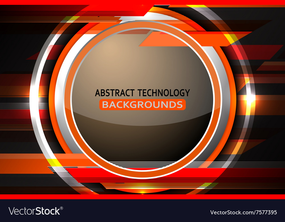 Abstract circle tech background Royalty Free Vector Image