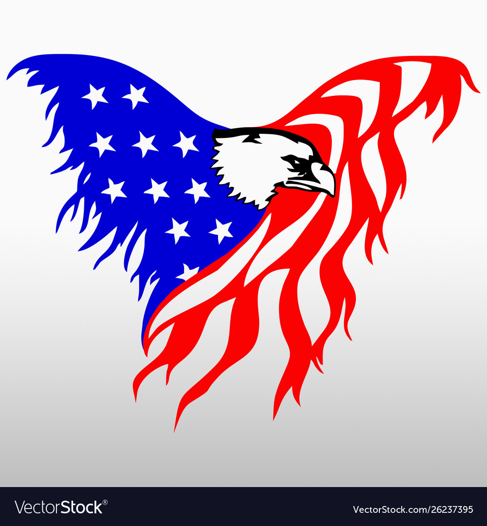 Distressed American Eagle Flag SVG USA Flag 4th July SVG Cut File Patriotic Svg Independence Day 