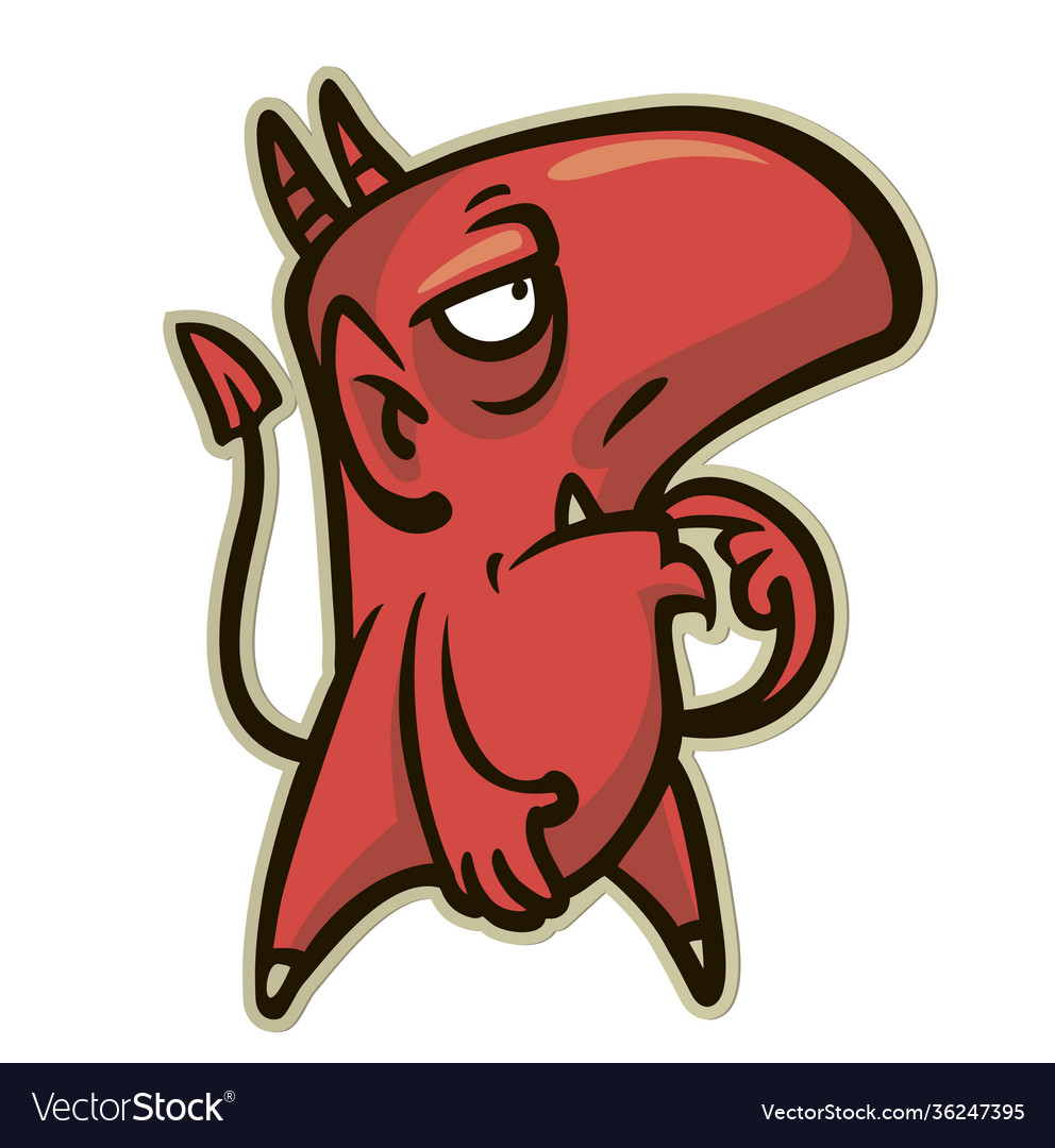 Cartoon devil Royalty Free Vector Image - VectorStock
