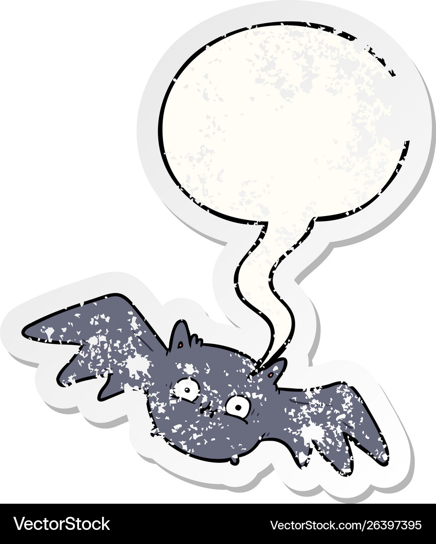 Cartoon vampire halloween and speech bubble Vector Image