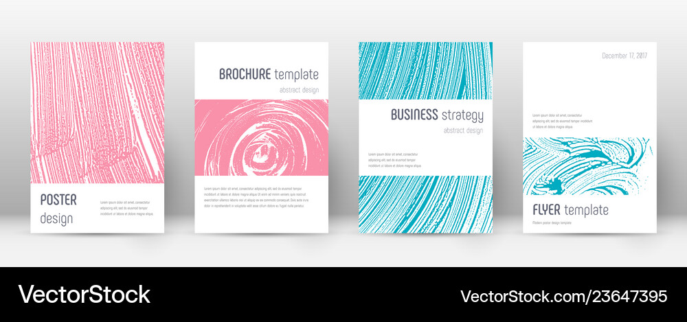 Cover page design template minimalistic brochure Vector Image