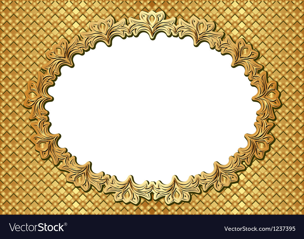 Golden frame Royalty Free Vector Image - VectorStock