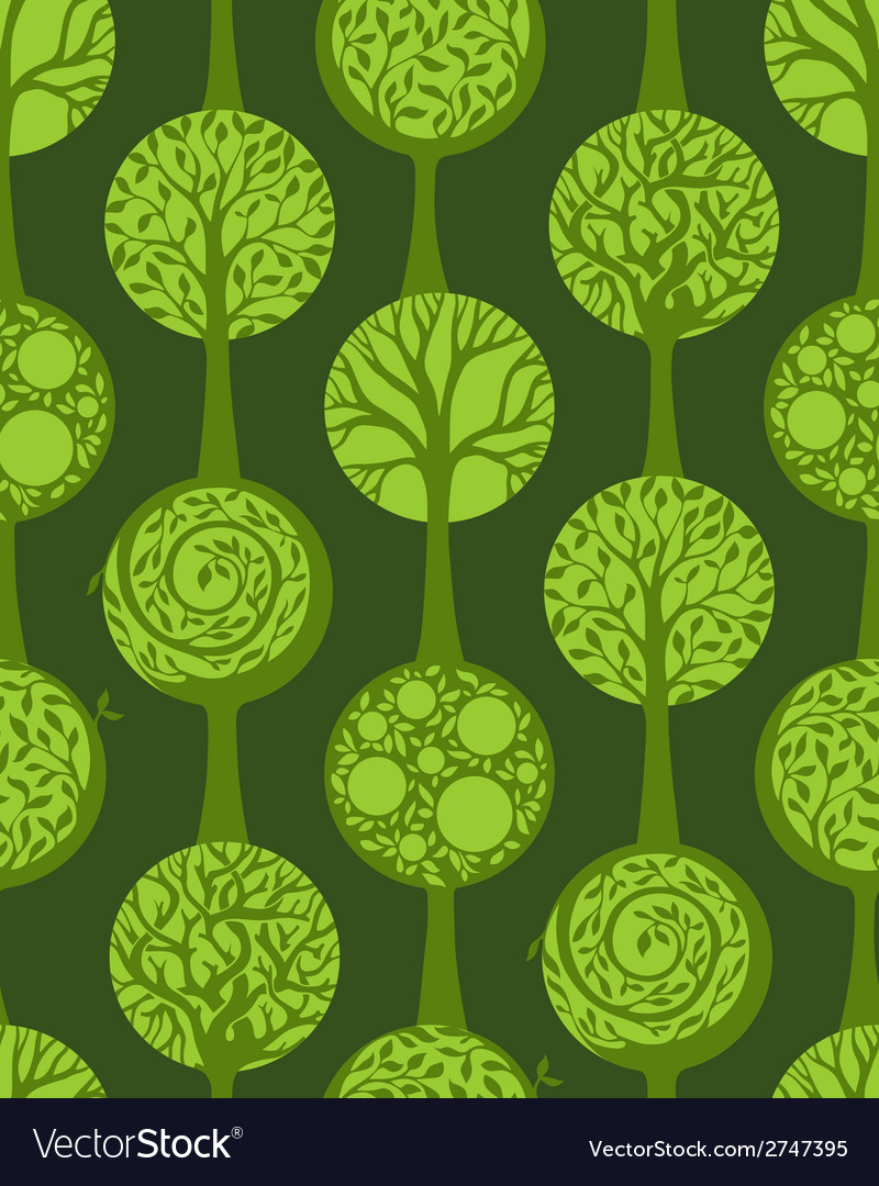 Green seamless pattern Royalty Free Vector Image