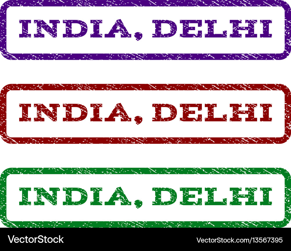 India delhi watermark stamp Royalty Free Vector Image