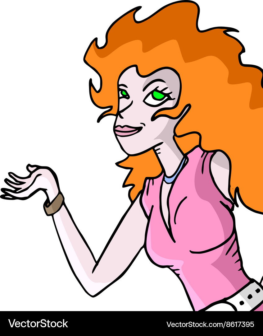 Pretty girl Royalty Free Vector Image - VectorStock