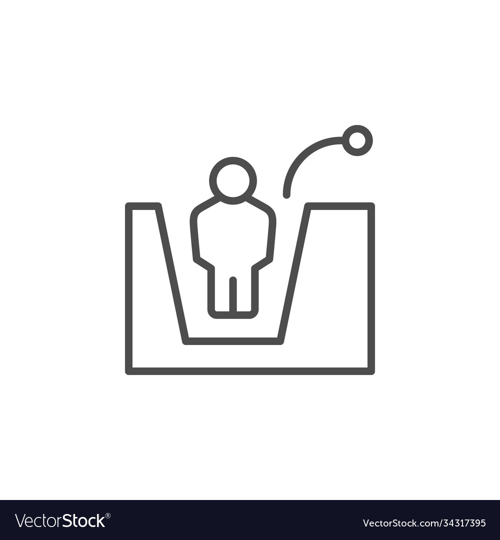Problem solution line outline icon Royalty Free Vector Image Problem solution line outline icon Royalty Free Vector Image