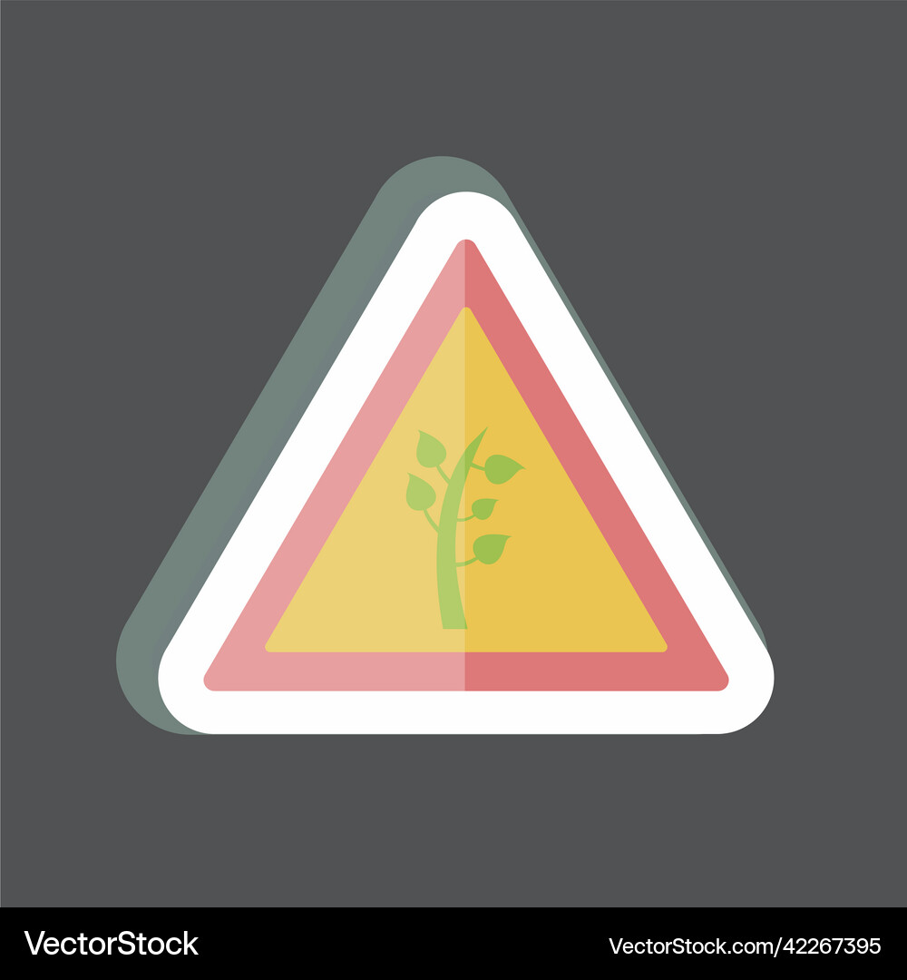 Sticker environment suitable for community symbol Vector Image