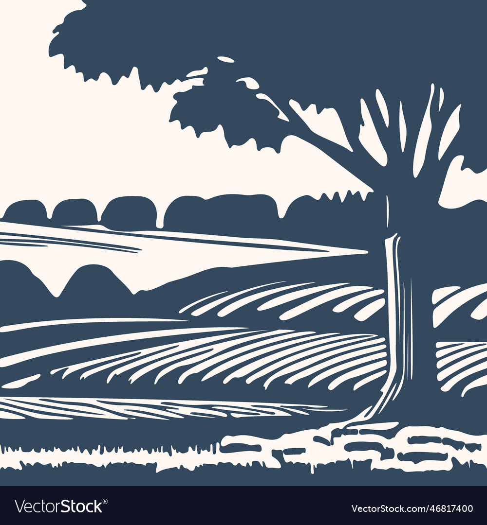 Abstract landscape Royalty Free Vector Image - VectorStock